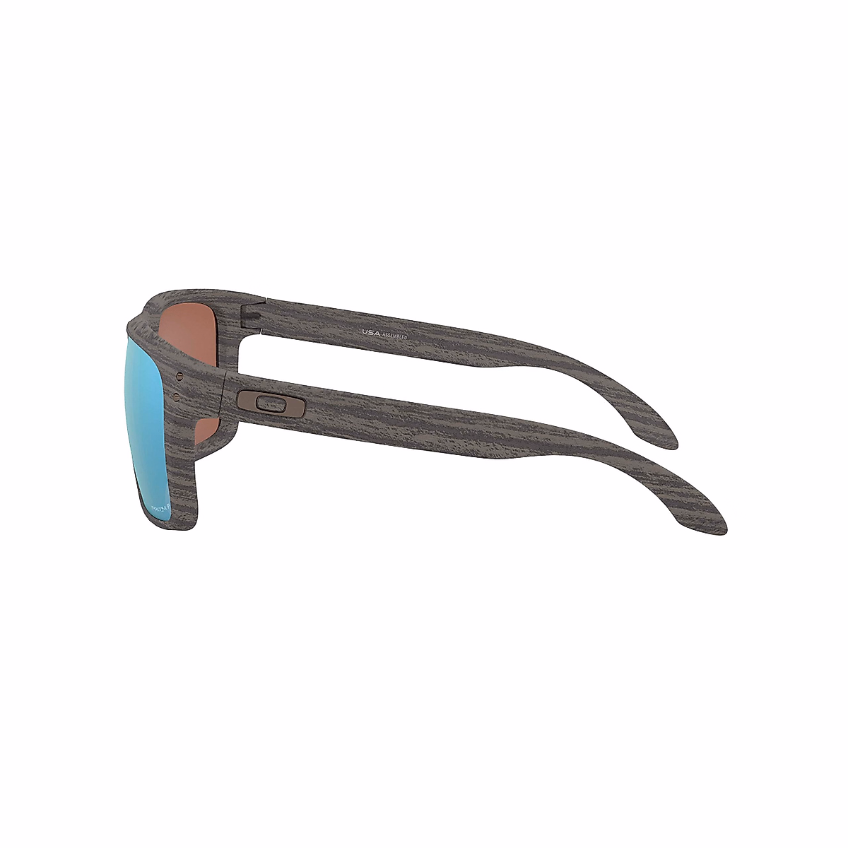 Oakley Men's OO9417 Holbrook XL Square Sunglasses, Woodgrain/Prizm Deep Water Polarized, 59 mm