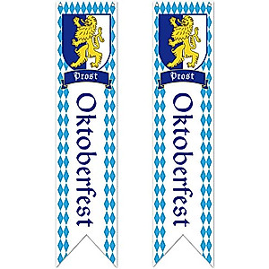 Oktoberfest Pennant Banner | 100 Feet and 2 Wall or Doorway Pennants Oktoberfest Set