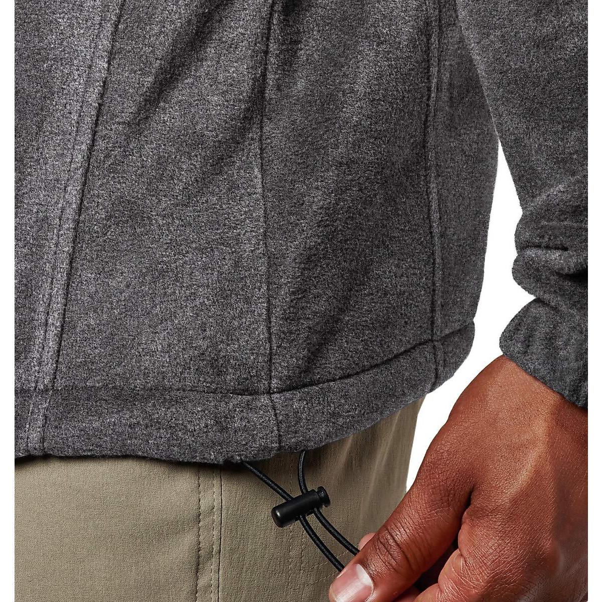 Columbia Men's Steens Mountain Half Zip Fleece, Charcoal Heather, Large