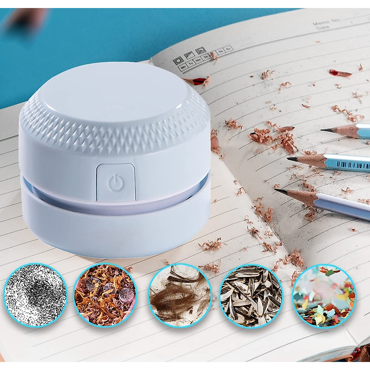 Mini Portable Handheld Cordless Tabletop Crumb Sweeper Desktop Vacuum Cleaner Black