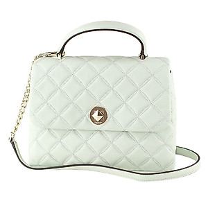 Kate Spade Natalia Medium Flap Crossbody Women's Leather Handbag (Crystal blue)