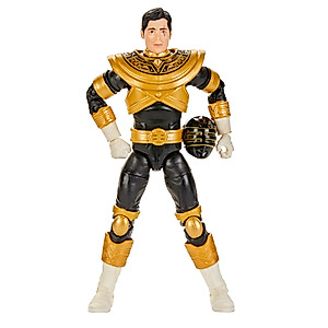 Power Rangers Lightning Collection Zeo Gold Ranger 6-Inch Premium Collectible Action Figure Toy with Accessories