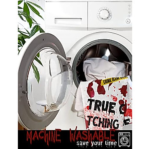 InnoBeta True Crime Gifts, True Crime Blanket, Crime Lovers Gifts, This is My True Crime Watching Blanket, Gift for True Crime Lovers, Crime Scene Lovers, Women, Men, Throw Flannel Blanket 50"x65"