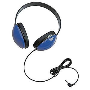 Califone 2800-BL Listening First Stereo Headphones for Kids Bundle (Blue) (6 Items)