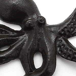 ChasBete Key Holder for Wall, Octopus Coat Hooks Wall Mounted Towel Hooks, Heavy Duty Wall Hooks Decorative with 6 arms