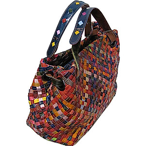 Amerileather Cybil Woven Handbag