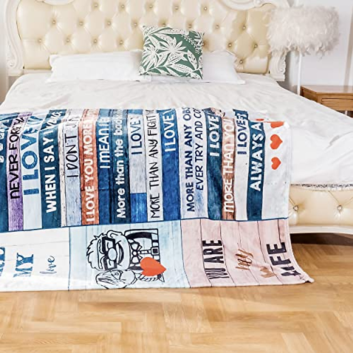 Anniversary Valentines Gifts for Husband Boyfriend Dad, You are My Life Wedding Christmas Blankets Gifts to My Man, Fleece Blankets Soft Bedding Sofa