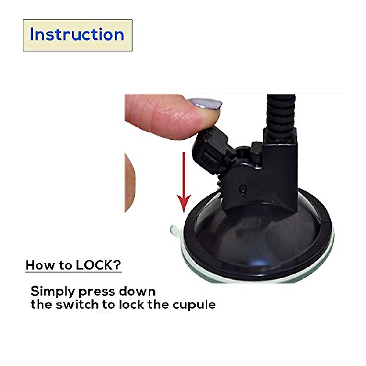 Car Holder, 360 Adjustable Car Multi-Direction Mount Holder Stand Cradle for iPhone 6, Car Windshield Suction Cup Stand Mobile Holder for Mobile / MP4 / PDA/GPS/PSP