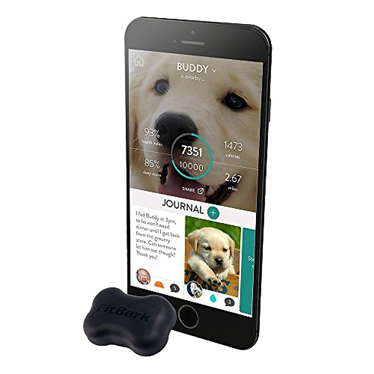 FitBark 2 Dog Activity Monitor | Health & Fitness Tracker for Dogs | Waterproof, Small & Leightweight (10 g) | Not a GPS Tracker