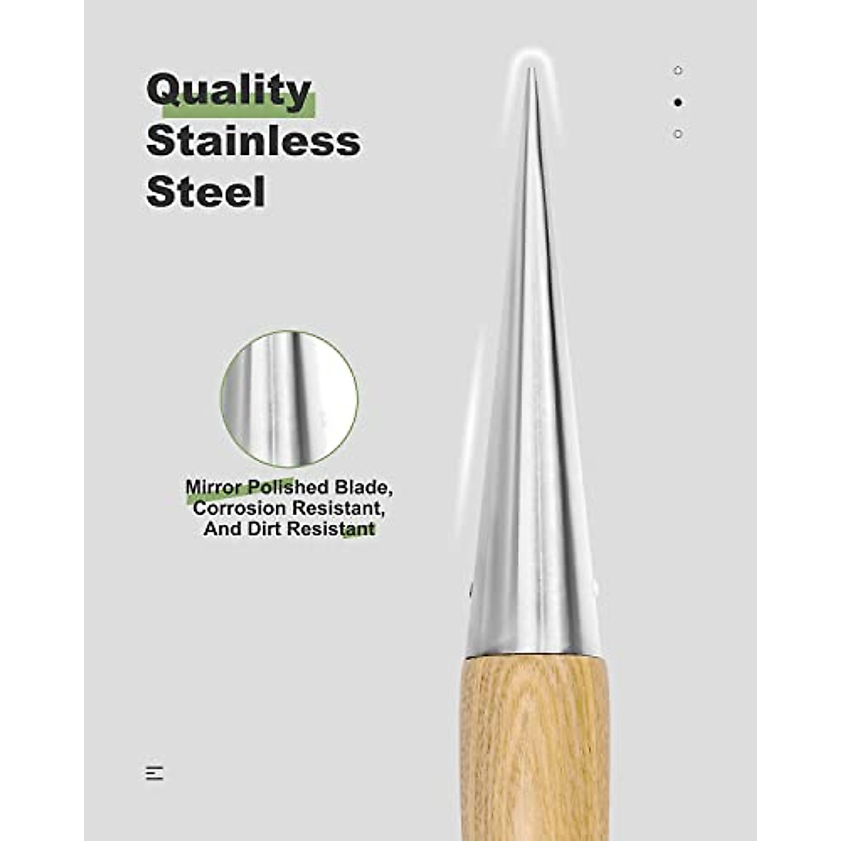 Dibber Garden Tool Seed Planter Tool Dibber Seed Dispenser for Planting Steel Garden Dibber with Wood T-Shaped Handle 11 inch for Gardening,Sowing Seeds,Transplanting Plants,Planting Bulbs,Digging