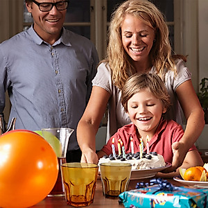 Colored Acrylic Glasses Drinkware, Unbreakable Glasses Drinking Set of 6, Plastic Cups Reusable, Dishwasher Safe, Small Water Tumbler Cups for Kids Picnic Christmas Gift Party Juice Whiskey Wine