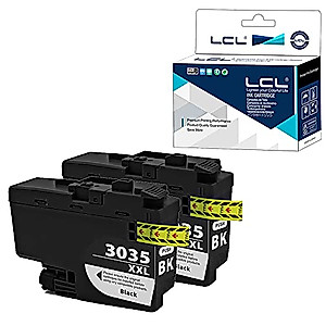 LCL Compatible Ink Cartridge Pigment Replacement for Brother LC3035 XXL LC3035XXL LC3035BK MFC-J995DW MFC-J995DW XL MFC-J815DW XL MFC-J805DW MFC-J805DW XL (2-Pack Black)