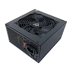 Apevia ATX-ES600W Essence 600W ATX Semi-Modular Gaming Power Supply with Auto-Thermally Controlled 120mm Black Fan, 115/230V Switch, All Protections
