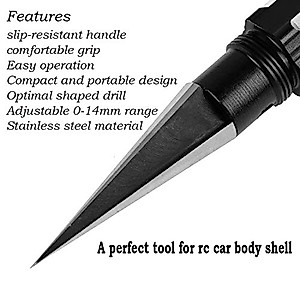 0-14mm Body Reamer Hole Puncher Straight Scissors and Curved Scissors Set Universal Tool for RC Car Body Shell Hobby Repair Tools