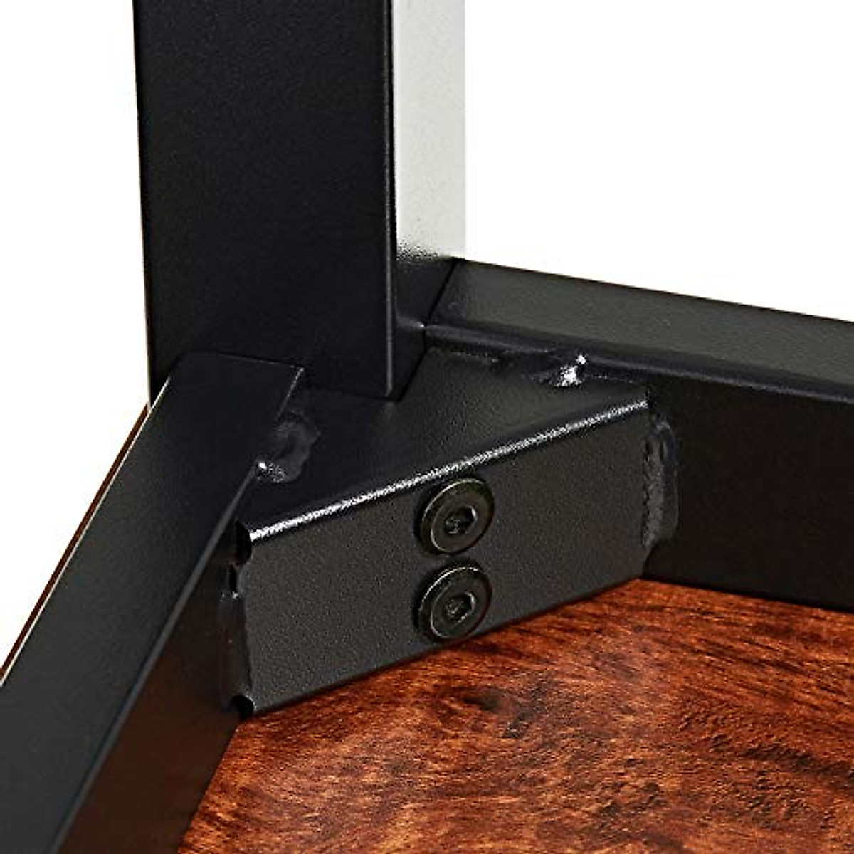 USHOW Computer Desk 63 inch Modern Sturdy Office Desk Study Writing Desk for Home Office (63 inch, Sandalwood)