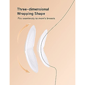 Momcozy Super Soft Nursing Pads Disposable, Fast Absorbent 120 Count Breast Pads for Breastfeeding, Extra Fit & Leak-Proof Nipple Pads, Portable