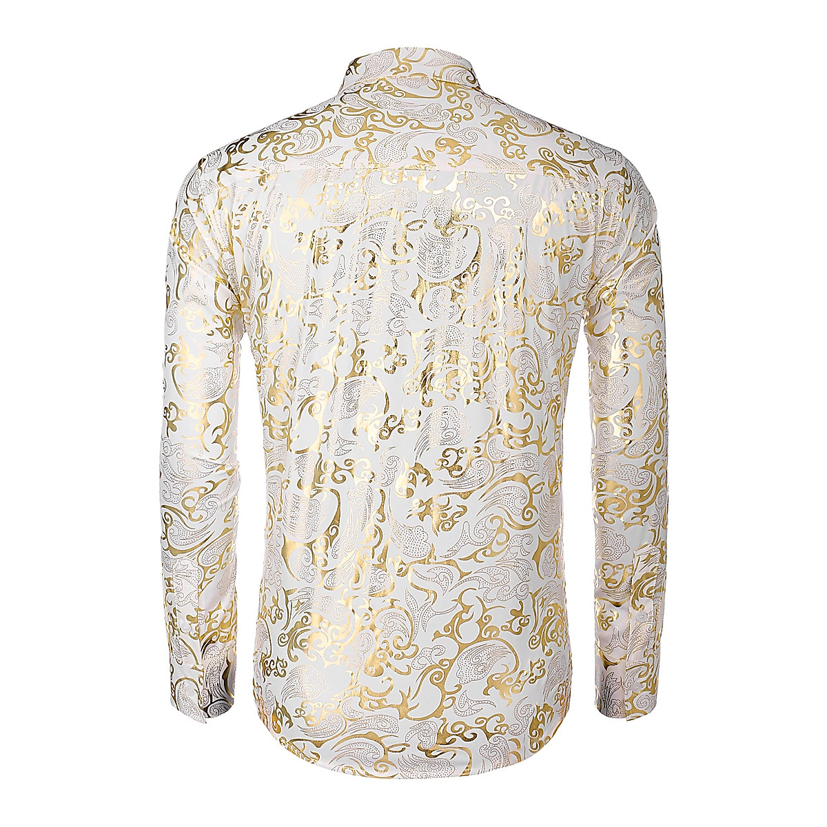 COOFANDY Men's Party Shirt Wedding Performance Valentine Tuxedo Slim Fit Shirts