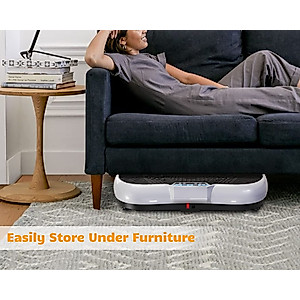 Vibration Plate Exercise Machine with Bluetooth Speaker, 10 Modes Whole Body Shape Vibration Platform Machine with Jump Rope for Weight Loss Fitness, 99 Levels Home Gym Equipment Workout Machine