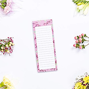 Peach Tree Shade Magnetic Notepads, 6-Pack 60 Sheets Per Pad 3.5” x 9”, Assorted Fruit Shapes, for Fridge, Kitchen, Shopping, Grocery, To-Do List, Memo, Reminder, Book, Party, Stationery, (Fruitnotes)