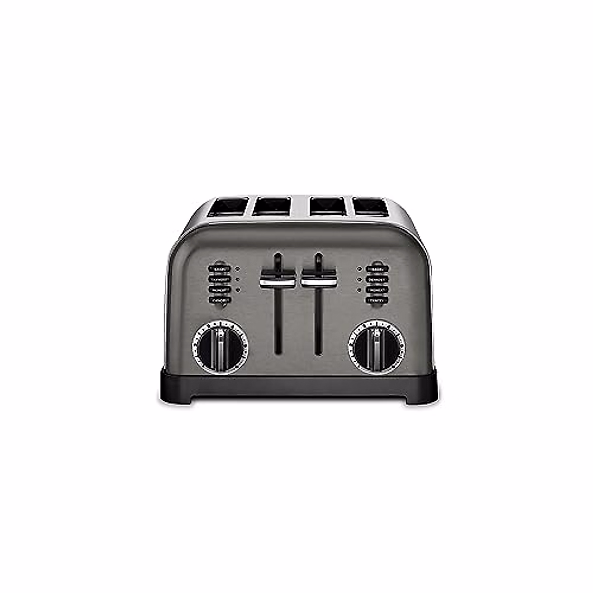 Cuisinart CPT-180BKS Classic 4-Slice Toaster, Black/Stainless Steel