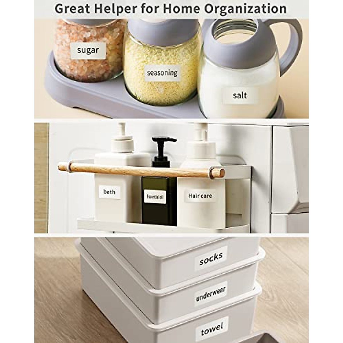 JADENS Label Maker Machine with Tape, Mini Bluetooth Label Printer, Thermal Labeler, Multiple Templates Available for Smartphone, Easy to Use for Office Home Organization USB Rechargeable