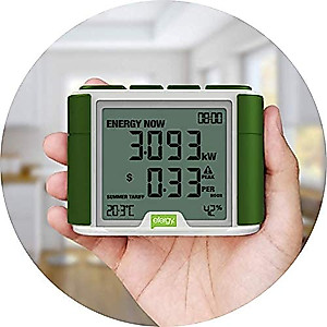 Efergy True Power Meter - Measures Voltage and Phase for Higher Accuracy No Wi-Fi Required.