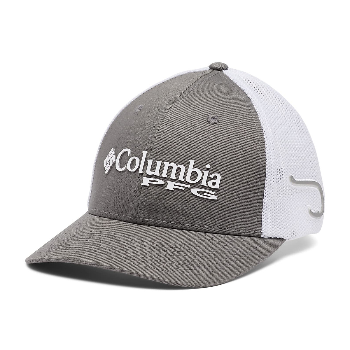 Columbia unisex adult PFG Mesh Ball Cap, Titanium, Hook, Large-X-Large US