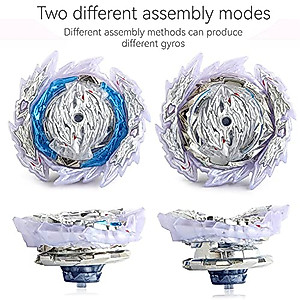 B-189 Guilty Longinus Bay Blades for 8-12,Sparking Launcher Bey Battle Burst Toy Battling Tops Gaming Top Toys Left Right Launcher Grip Play Blade Blades for Boys 6-8 Birthday Party Gift