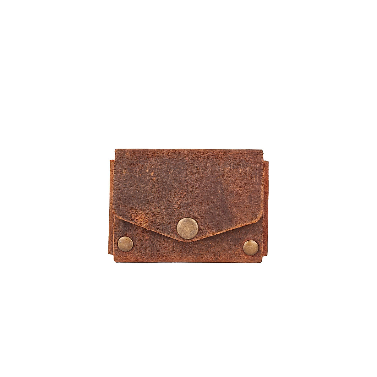 Handmade Card Holder, Minimalist Card Case, Slim Wallet, 100% Leather, Wallet with Card Holder, Minimalist Design (Brown)