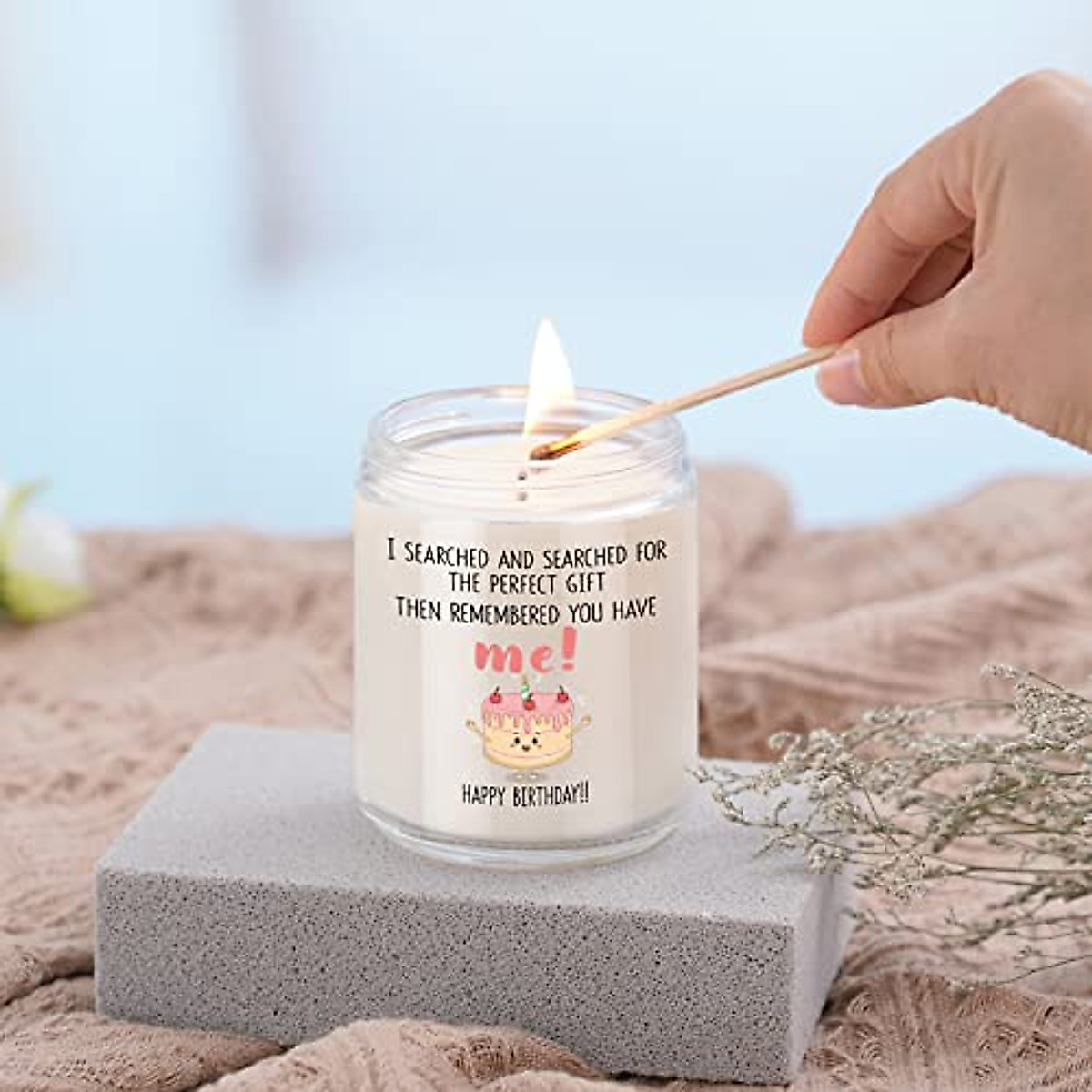 GSPY Scented Candles - Birthday Gifts for Men, Women - Bday Gifts, Happy Birthday Gift Ideas for Him, Her, Husband, Wife, Boyfriend, Mom, Dad, Sister, Best Friend - Male, Female Birthday Gifts