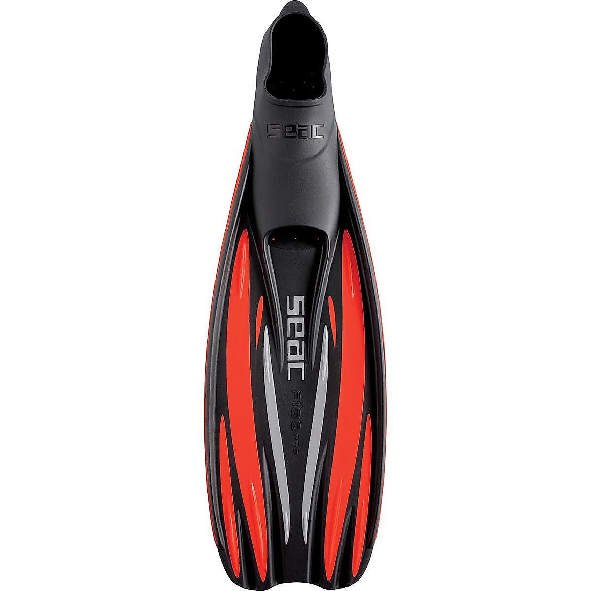 Seac F-100 PRO Full Foot Fins - Red, 38/39