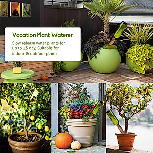 Sedmoon Plant Watering Spikes 6 Pack Self Watering Terracotta Spikes Automatically Water Your Indoor and Outdoor Plants While On Vacation