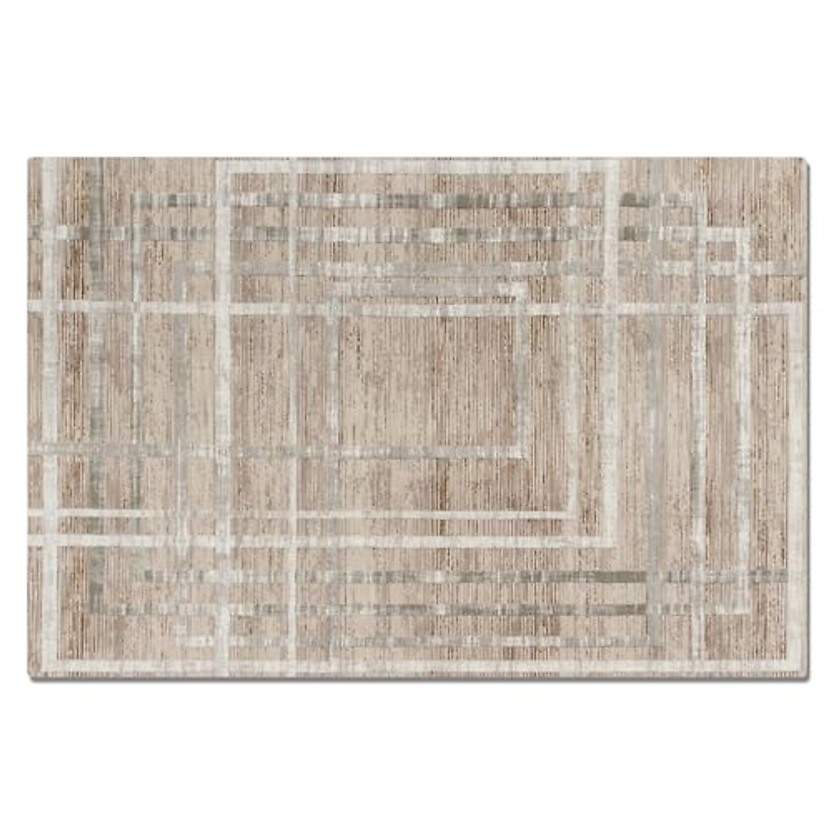 Modern Abstract Runner Rug - Imitation Cashmere Rugs with Rubber Backing Non Skid Laundry Room Rug, Kitchen Carpet Runner Indoor Bathroom Floor Runners