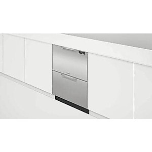 DD24DCTX9N 24"" Energy Star Built-In Tall Double DishDrawer with 14 Place Settings 15 Wash Programs 2 Cutlery Baskets and Child Lock in Stainless Steel