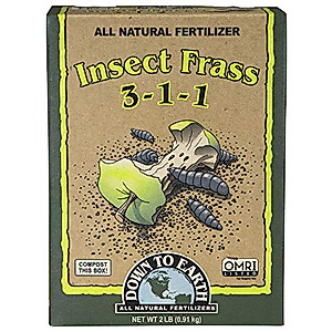 Down to Earth Organic Insect Frass Fertilizer Mix 3-1-1, 2lb