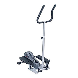 Sunny Health & Fitness Magnetic Standing Elliptical with Handlebars - SF-E3988, Grey