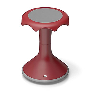 Hokki VS America Stool, Flexible Ergonomic Seating Stool for Kids and Adults, 18" Seat Height, Red