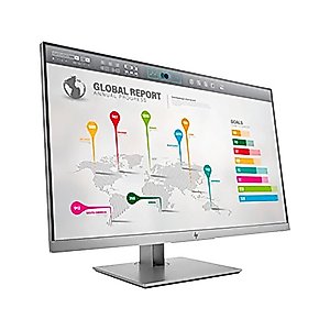 HP EliteDisplay E273q 27-Inch Screen LED-Lit Monitor Black/Silver (1FH52A8#ABA)