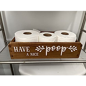 TJ.MOREE Bathroom Toliet Roll Storage Box, Use in Bathroom Toilet Paper Storage Bathroom Decor Box