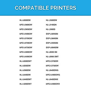 LD Products Compatible Toner Cartridge Replacement for Brother TN850 TN 850 TN-850 High Yield (Black, 2-Packs) for use in DCP-L5500DN DCP-L5600DN DCP-L5650DN DCP-L6600DW HL-L5000D, HL-L5100DN