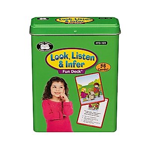Super Duper Publications | Look, Listen & Infer Fun Deck Flash Cards | Educational Learning Resource for Children
