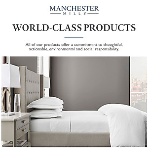 Manchester Mills Protect360 Premium Mattress Encasement and Protector – Twin XL, Microban Product Protection, Knitted Polyester, Waterproof, Bed Bug Prevention, 12" Depth, White