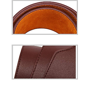 Toptim Women Wide Knotted Belt Design PU Leather Waistbands Simple Width Belt (Brown, Suit For Waist 27-33.5")