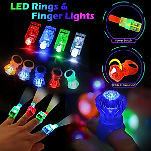 Tudona 292 PCS Glow in the Dark Party Supplies for Kids Adults,Neon Party Favors Glow Sticks Rings Glasses Headband Birthday Graduation Glow Party