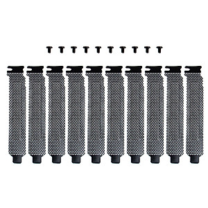 AUEAR, 10 Pack Black PCI Slot Cover Hard Steel Filter Blanking Plate with Screws
