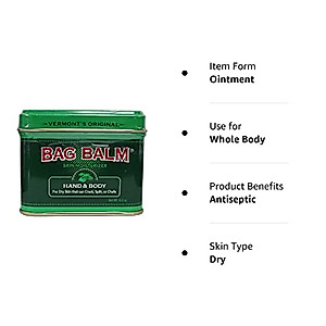Bag Balm Skin Moisturizer Lotion - Hand and Body, 8 Ounces, Pack of 1