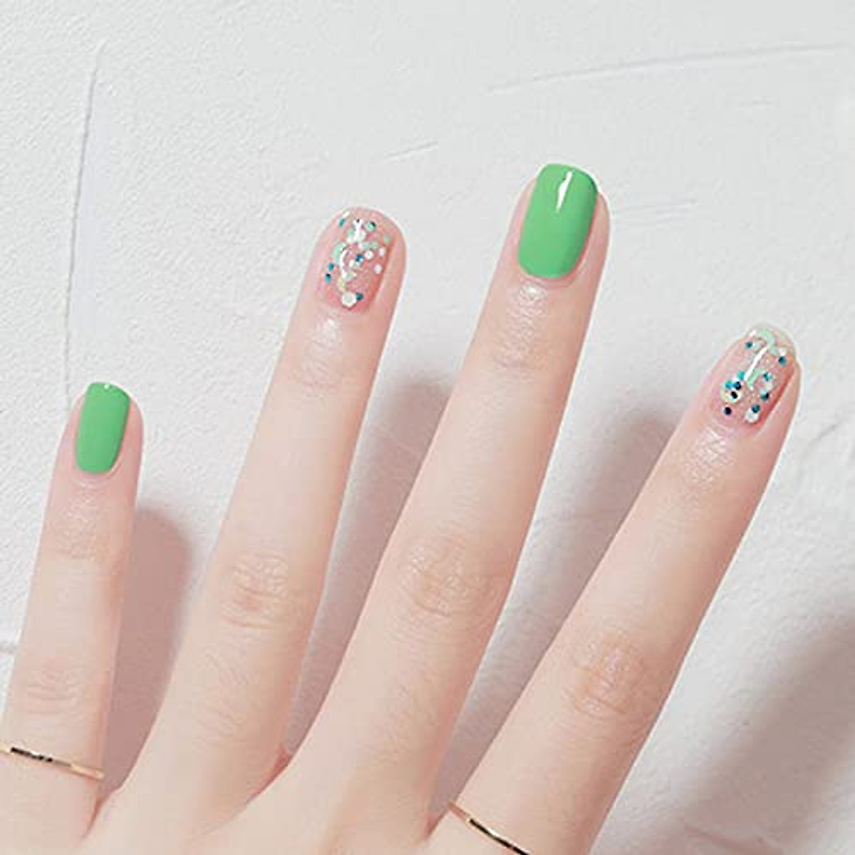 Oily Two Color Nail Polish New Quick Drying Durable Non Stripping Nail Polish 12ml Nail Diamonds Nail Stick (T, One Size)