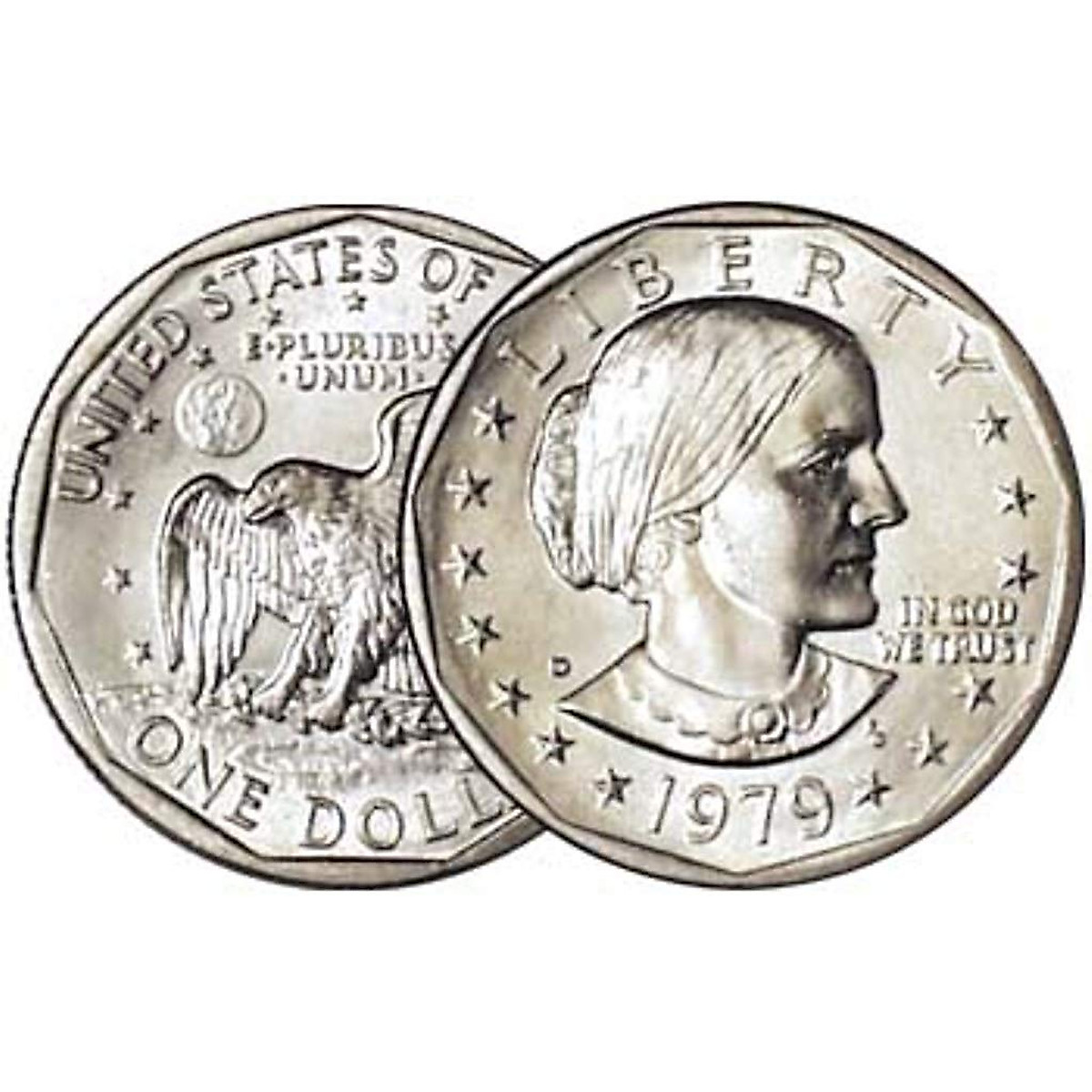 1979 P, D Susan B. Anthony Dollar 2 Coin Set Dollar Uncirculated US Mint