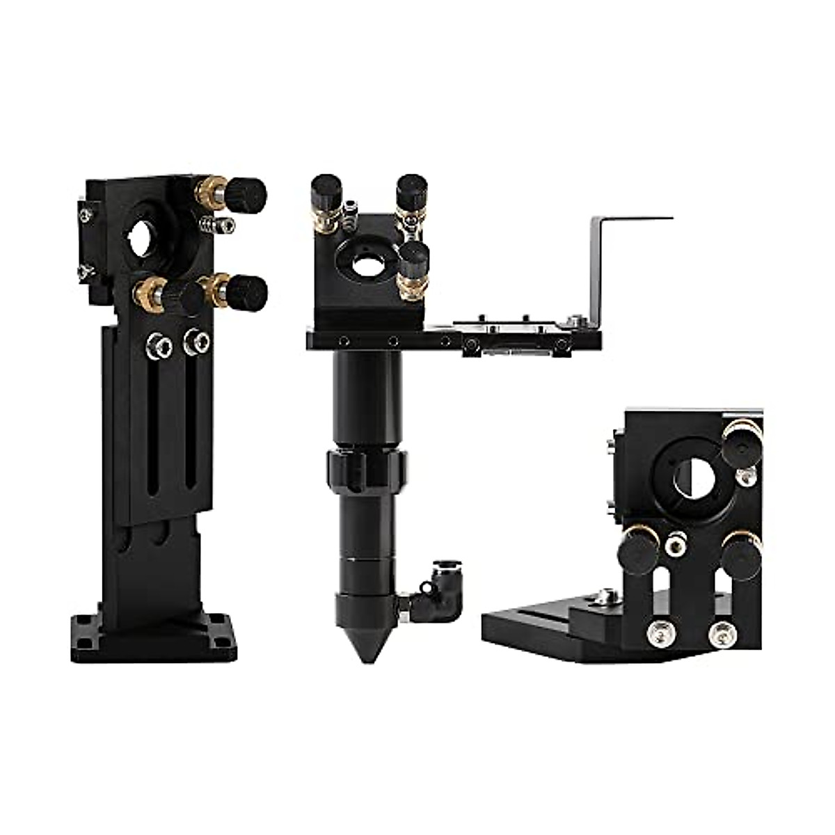 Cloudray C Series CO2 Head Set with 1 PCS China PVD Focus Lens D20mm FL50.8mm and 3 PCS Mo Mirrors D25mm (Set B)