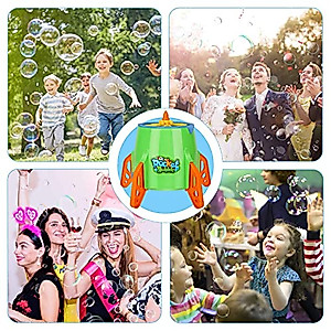 Rocket Bubble Machine Toys for Toddlers Kids, Automatic Bubble Machine Maker Blower, Bubble Blowing Products, 4000+ Bubbles per Minute for 3 yrs+ Girls Boys Adults Outdoor Indoor Birthday Party